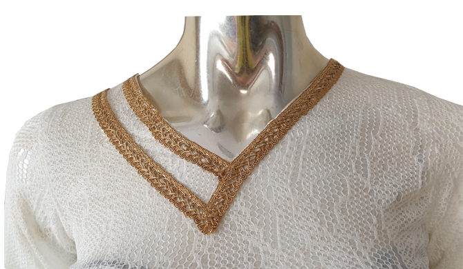 Egyptian Traditional Clothing | White Elegant Children Galabeya